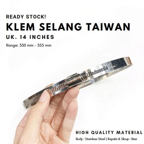 Jual KLEM PIPA FLEXIBLE 14 INCHI STAINLESS/KLEM FLEXIBLE DUCT 14 INCHI ...