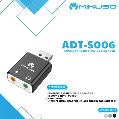 Promo Mikuso ADT-S006 Sound Card Hifi Magic Voice 7.1 CH - Hitam - Jakarta Utara - Mikuso ...