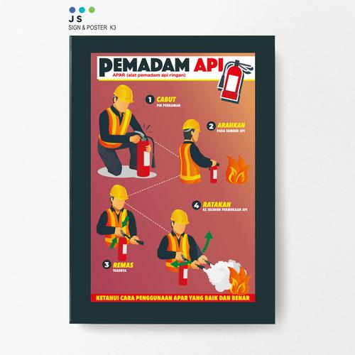 Jual POSTER SAFETY K3 - CARA APAR + Frame A2 - Kota Malang - JS Sign ...