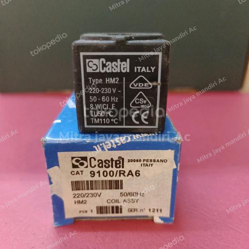 Jual Solenoid Coil HM2 Castel 220-230v/ 50-60Hz CAT:9300/RA6 - Jakarta ...