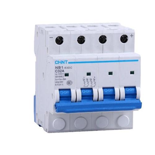 Jual MCB Chint NB1-63DC 4P Miniature Circuit Breaker 1000V untuk PV ...