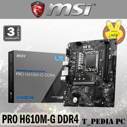 Promo Motherboard MSI H610M-G PRO (LGA1700, H610, DDR4, USB3.2, SATA3 ...