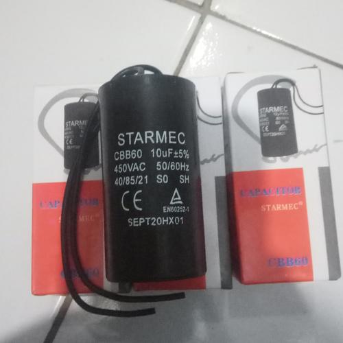 Jual CAPACITOR MESIN CUCI MESIN AIR CBB60 10±5% MEREK STARMEC ORIGINAL ...