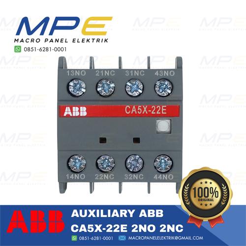 Jual Auxiliary ABB CA5X-22E 2NO 2NC / Kontak Bantu ABB CA5X 22E 2 NO 2 NC - Jakarta Pusat ...