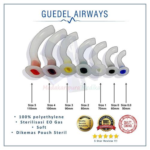 Jual TERLARIS Guedel Airway / oropharyngeal airway / OPA / pattern ...