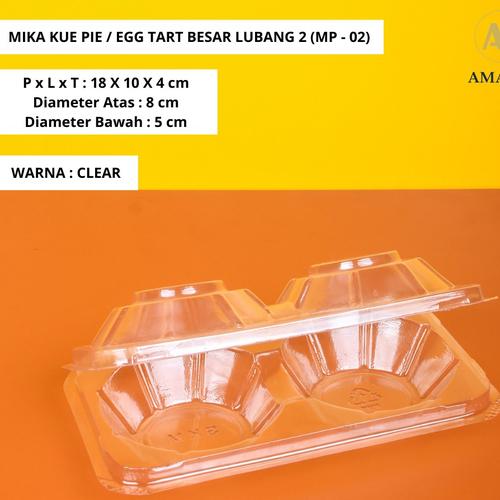Jual Mika Kue Pie / Egg Tart Besar 2 Lubang MP-02 isi 25pcs - Jakarta ...