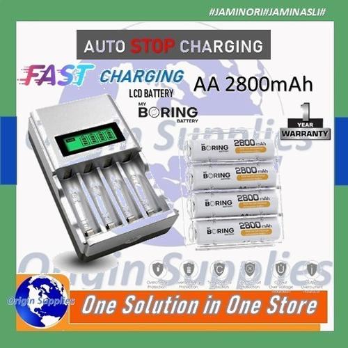 Jual My Boring Battery AA 2800 mAh 4 Pack Baterai AA Rechargeable ...