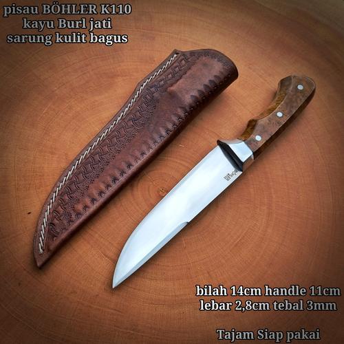 Jual pisau pisau baja bohler k110 super tajam berbagai varian - Kab ...