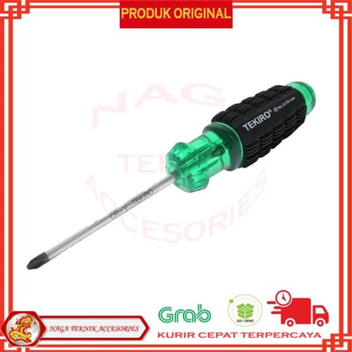 Jual OBENG Ph2X100MM (+) GAGANG KARET HIJAU TEKIRO SD-CG0854 - Jakarta ...