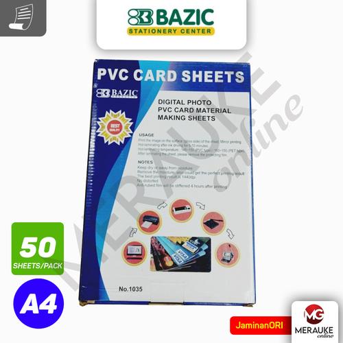 Jual Kertas Foto BAZIC PVC ID Card Laminating A4 (Pack isi 50s) - Kota Bandung - Merauke Online ...