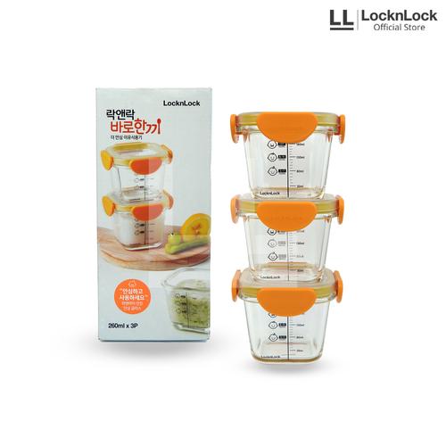Promo LocknLock Oven Glass Tritan Cap Baby Food Container - LLG510S3 ...
