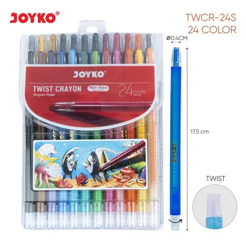 Jual Krayon Putar Joyko 24 Twist Crayons TI-CP-24T - Kota Bandung ...