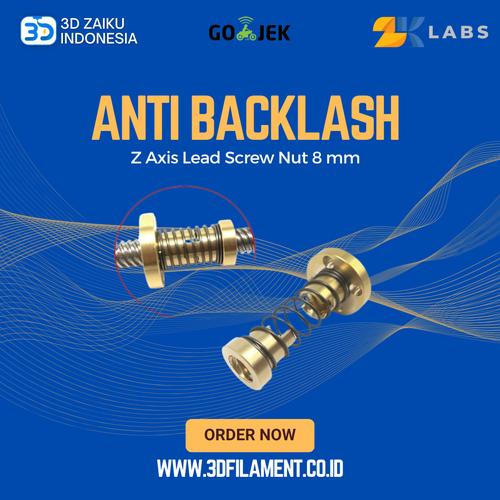 Jual ZKLabs Anti Backlash Z Axis Lead Screw Nut 8 mm for 3D Printer ...