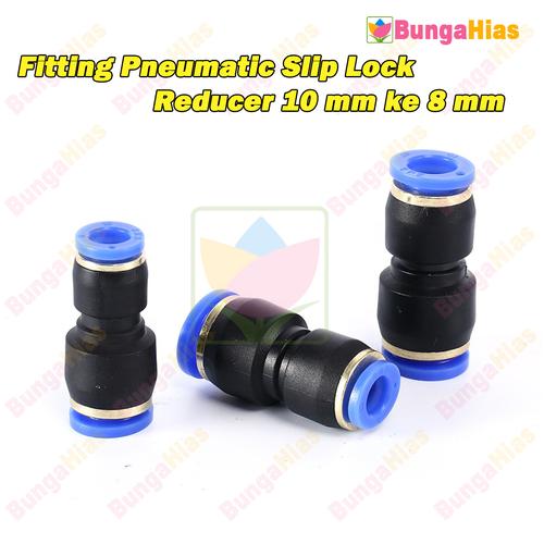 Jual Fitting Pneumatic REDUCER 10 x 8 mm Konektor Selang PU 10mm D4A6 ...