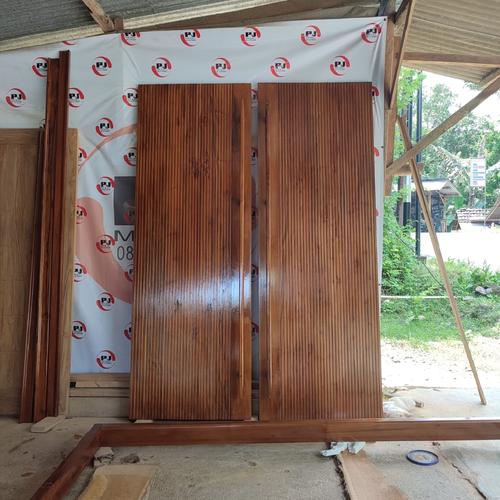 Jual PINTU JATI 2 DAUN MOTIF MINIMALIS MODERN 03 - Kota Depok ...