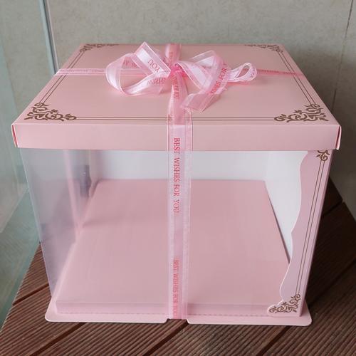 Jual Box Kue Transparan / Kotak Kue Mika Transparan - Rainbow, 26 x 26 ...