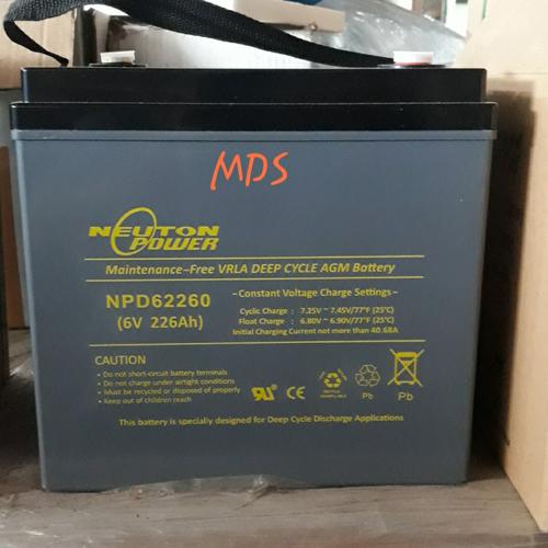 Jual Aki Accu Battery NEUTON POWER NPD62260 6V226 Ah VRLA DEEP CYCLE ...