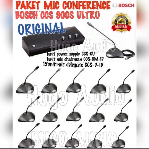 Jual PAKET MIC CONFERENCE RUANG RAPAT BOSCH CCS 900S ULTRO ORIGINAL 1C ...