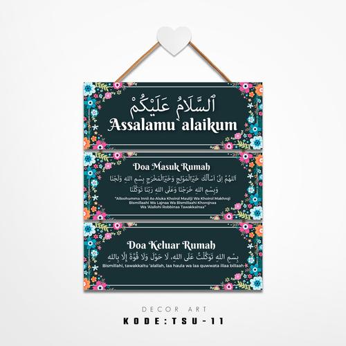 Jual Mini Pajangan Dinding Gantungan Pintu Doa Masuk/Keluar Rumah - TSU ...