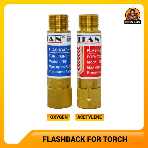 Jual Flashback Flash Back Arrestor Torch Gagang Blender Las OXY/LPG ...