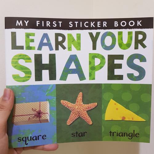 Jual preschool My first sticker book 4 books buku stiker anak - shapes ...
