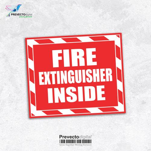 Jual Sticker Safety Sign K3 Fire Extinguisher Inside/Rambu Peralatan ...