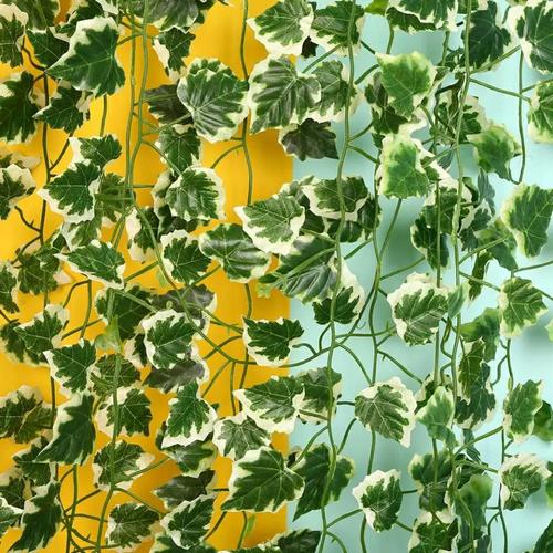 Promo Daun Rambat Ivy Putih Plastik 2 meter - Fake Leaf Hias Taman ...