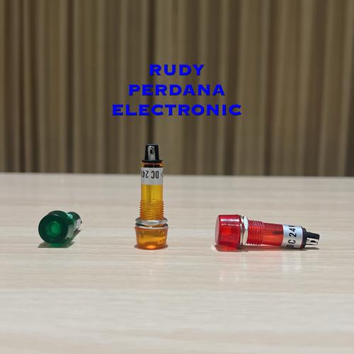 Jual PILOT LAMP LAMPU PILOT PANEL INDIKATOR 10MM 24V DC - Merah - Kota ...