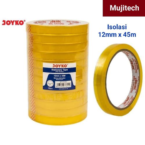 Jual JOYKO SELOTIP SOLATIP 12mm x 45m ISOLASI TAPE STT-31 - PCS - Kab ...