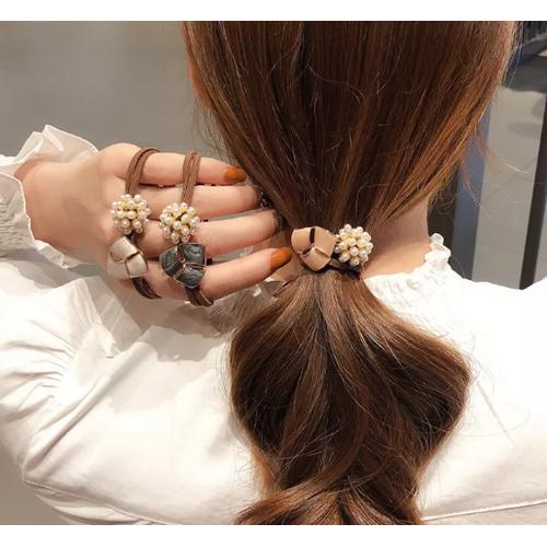 Jual Kunciran Rambut Korea Cantik Bunga 3 Kelopak Hair Aksesoris - Pink ...