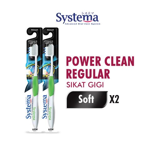 Promo Bundle Systema Sikat Gigi Power Clean Regular Head x 2 pcs - Kab ...