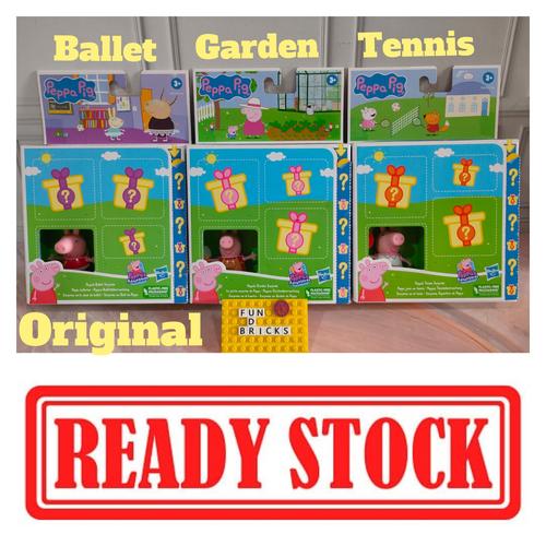 Jual Hasbro Peppa Pig Tennis Ballet Garden Surprise Figure Set Original ...