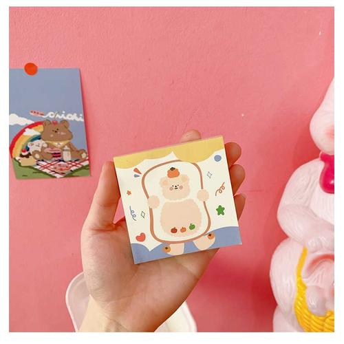 Jual STICKY NOTE BEAR AESTHETIC MEMO PAD CARTOON CUTE KAWAII - Toast ...