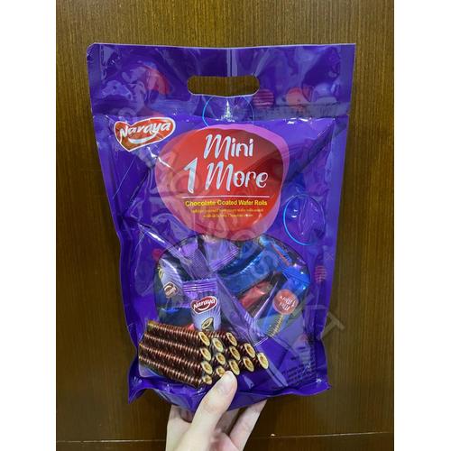 Jual NARAYA MINI 1 MORE CHOCOLATE COATED WAFER ROLLS / NARAYA STICK ...
