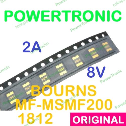 Jual Bourns MF-MSMF200 2A 8V 2000mA SMD PPTC PTC 1812 Resettable Fuse ORI - Kab. Bogor ...