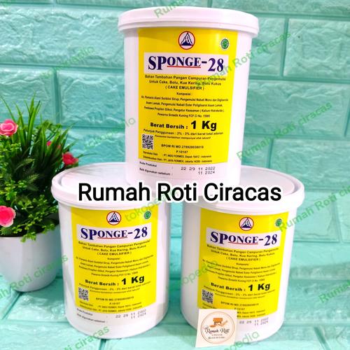 Jual SP MERK SPONGE 28 BAHAN PENGEMBANG MAKANAN ELMUSIFIER KEMASAN 1KG ...