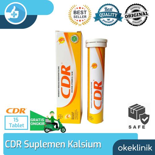 Jual CDR Suplemen Kalsium 15 Tablet Rasa Jeruk Vitamin Tulang - Jakarta ...