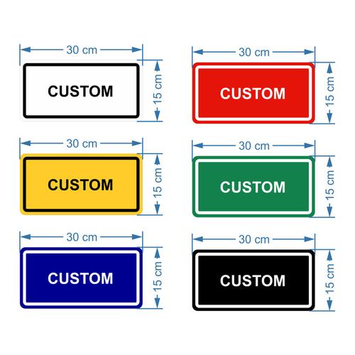 Jual Rambu Sign Custom 30cm x 15cm - Akrilik + Print Mirror - Kota ...