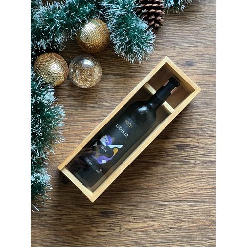 Jual Wooden Wine Box Kotak Kayu Jati Belanda Botol Wine Tutup Akrilik ...