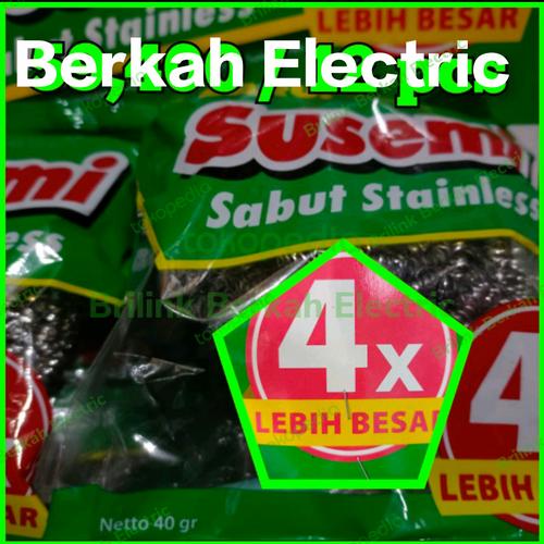Jual SUSEMI SABUT STAINLESS 40GR BESAR/SABUT CUCI PIRING 4X LEBIH BESAR ...