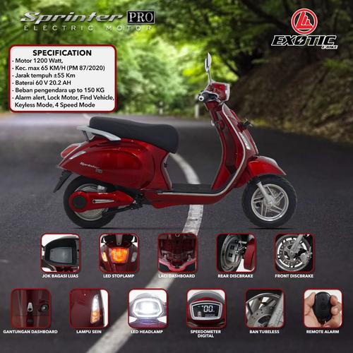 Jual VESPA MOTOR LISTRIK SPRINTER PRO PACIFIC EXOTIC - Kab. Tangerang ...