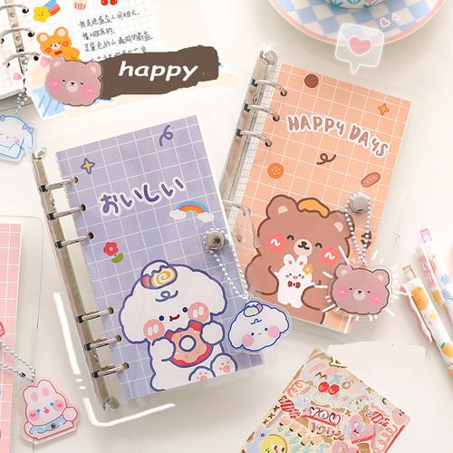 Jual 1 set binder A6 lucu cute kawai estetik notebook journaling HB1322 ...