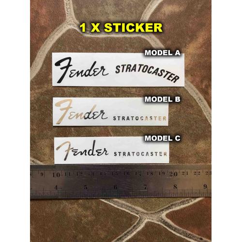Jual Sticker Tempel Gitar Fender Stratocaster Headstock Elektrik Strato ...