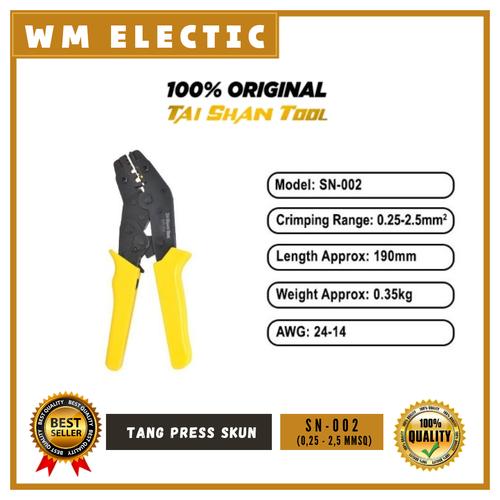 Promo Tang Crimping Ferrules 0.25 - 2.5 mm Tang Press Skun - Harga ...