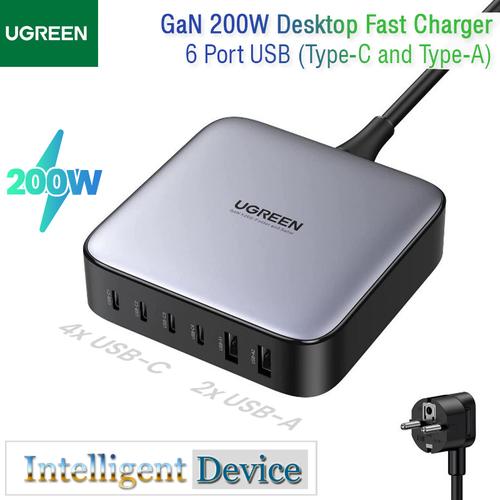 Jual UGREEN 200W Charger 6 Ports Power Delivery Fast Charging Type C ...