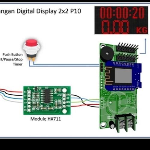 Jual controler display timbangana pemancingan p10 +timer counter down ...