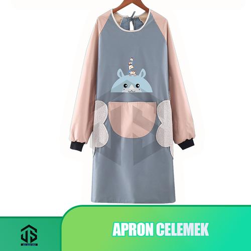 Jual APRON MASAK CELEMEK DAPUR WATERPROOF DESIGN UNIK KOREAN STYLE ...