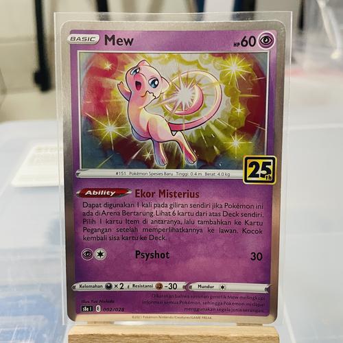 Jual Mew 25th celebrations item - Kartu Pokemon Indonesia TCG card ...