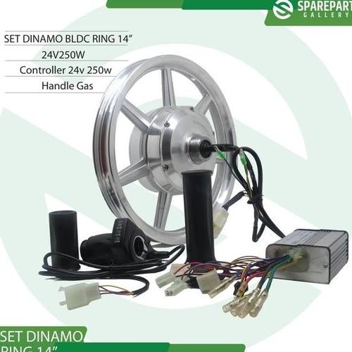 Jual Promo Paket Set Dinamo Bldc Ring14 Sepeda Listrik 24V250W Motor ...