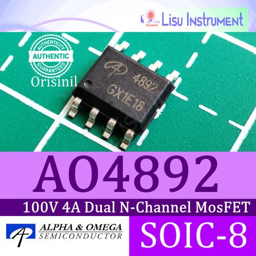Jual AO4892 4892 100V 4A Dual N-Channel MosFET Alpha & Omega Original - Kota Depok - Lisu ...